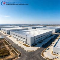 China Modern Steel Warehouse Building , Prefabricated Warehouse Steel Structure for sale