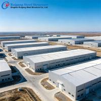 China Steel Structure Factory with Q355/Q235 Steel Grade Hot-dip Galvanized Surface and Seismic Resistant Design for sale