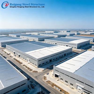 China Prefabricated Metal Steel Structure  Warehouse Hangar Prefabricated Building Metal Factory for sale