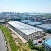China Q355B Prefabricated Steel Buildings / Metal Building Construction With Roof Wall System for sale
