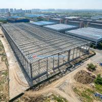 China Industrial Steel Structure Hangar , Prefab Metal Airplane Hangar for sale