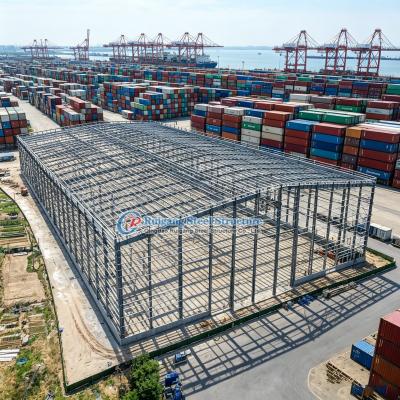 China Painted / Galvanized Steel Structure Prefab Workshop With Precision Engineering for sale