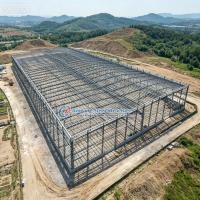 China Galvanized Steel Structure Workshop , Industrial Steel Building Workshop Garage for sale
