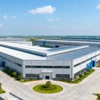China Q355 S355B Steel Structure Factory , Prefabricated Industrial Steel Construction Building for sale
