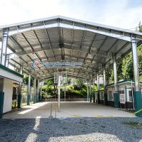 China Stadium Steel Structure Building , Outdoor Robust Steel Frame Roof Trusses for sale