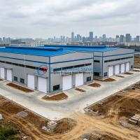 China Industrial Metal Large Span Rigid Prefabricated Steel Structure Warehouse for sale