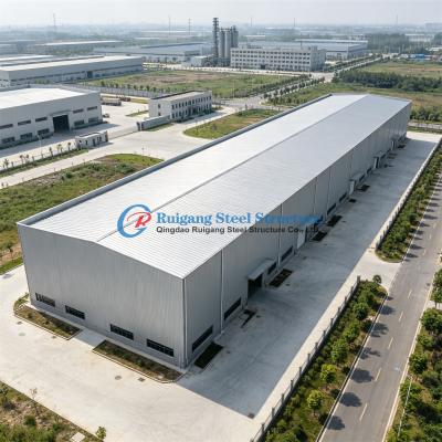 China 1000 Sqm Steel Warehouse Building Single Span Economic Modern Steel Structure Warehouse Light Factory Warehouse Design for sale