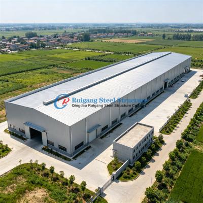 China Clear-Span Design Galvanized Steel Structure Warehouse with 50+ Years Lifespan - Prefab Steel Building for sale