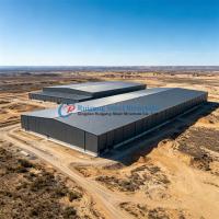 China Galvanized Clear-Span Prefabricated Steel Building with 50+ Years Lifespan for Industrial Warehousing for sale
