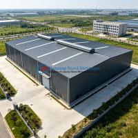 China Prefab Steel Structure Warehouse with Clear-Span Design, 50+ Years Lifespan & Cost-Effective Construction for sale