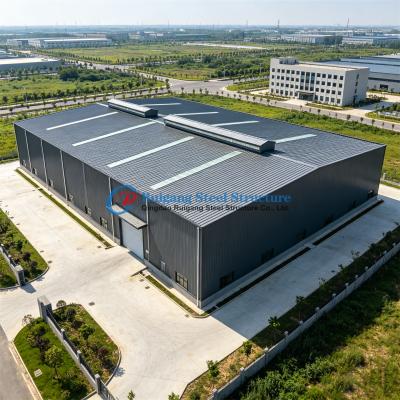China Prefab Steel Structure Warehouse with Clear-Span Design, 50+ Years Lifespan & Cost-Effective Construction for sale