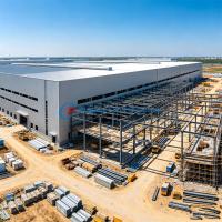 China Industrial Prefabricated Building Metal Frame Steel Structure Warehouse for sale