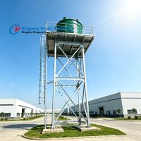 China Elevated Steel Water Tank Tower with Steel Structure Support Frame, Anti-Corrosion Galvanized Water Tower for sale