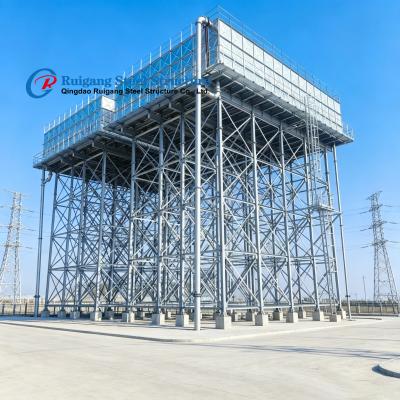 China Prefab Steel Structure Water Storage Tower, Hot Dipped Galvanized Overhead Water Tower for Manufacturing Plant for sale