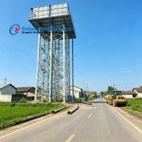 China Galvanized Steel Structure Platform Water Tank Tower, Prefab Elevated Water Storage Tower for Industrial Use for sale