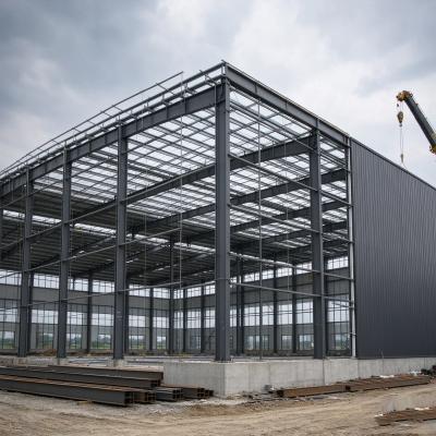 China 1000 Square Meter Steel Structure Warehouse, Cost-Effective Factory Building Construction Solution for sale