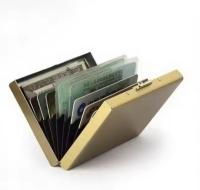 China Custom Stainless Steel Sheet Metal Parts RFID Blocking Business Card Cast for sale