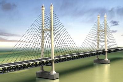 China Steel Truss Cable Stay Bridges for sale