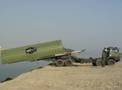 China Width 8.3m Carriageway Width 5m Fast Erectiion Military Pontoon floating pontoon bridge for sale