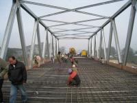 China Permanent Concrete Deck Prefabricated Steel Truss Bridge for sale