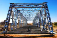 China Hot Dip Galvanized Suspension Bridge Temporary Steel Truss Bridge for sale