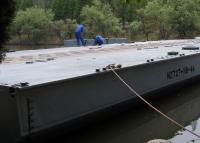 China Drilling And Pile Driving Platform Temporary Floating Pontoon Bridge for sale