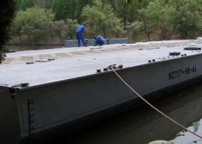 China Drilling And Pile Driving Platform Temporary Floating Pontoon Bridge for sale