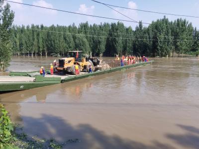 China Roadway Width 5m Military Floating Bridge Temporary Modular for sale