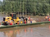 China Tracked Load 72t Military Pontoon Bridge / Military Floating Bridge for sale