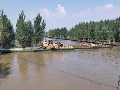 China Axle Load 83t Floating Bridges Army Pontoon Bridge for sale