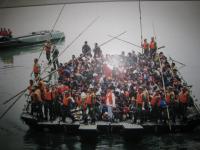 China 6*2*1.2m(L*W*H) Floating Power Pontoon Bridge Emergency Equipment Temporary for sale
