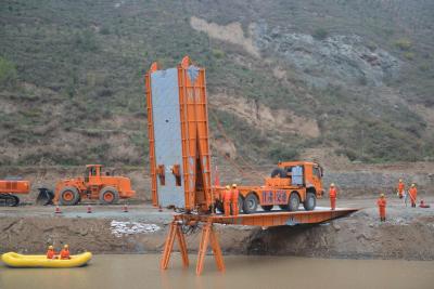 China Total Weight 30.6t 75m Modular Heavy Mechanized Bridge Fast Erection for sale
