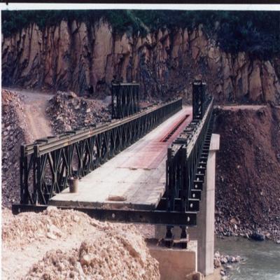 China 60t Steel Structure Bailey Truss Bridge Heavy Duty Use With Q345b Yield Point for sale