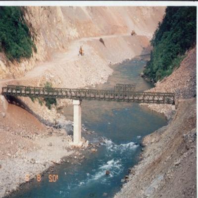China Portable Compact Panel Bailey Bridge For 60t Tracked Load In 4.2m Width for sale