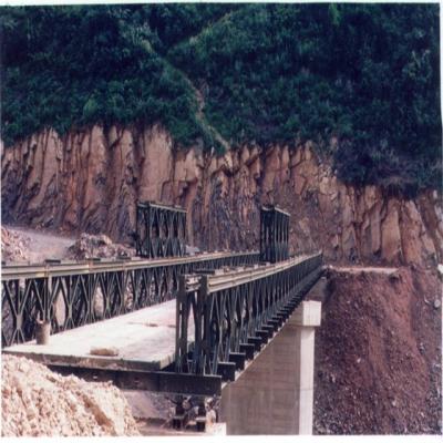 China Width 3.2m Temporary Bailey Bridge 3048mm X 1448mm Galvanized Steel Panel for sale