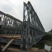 China Prefabricated Galvanized Steel Truss Bridge For 50t Tracked Load for sale