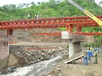 China Bailey Steel Timber Deck Bridges High Stiffness With Heavy loading  for sale