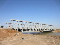 China Commercial assembly steel temporary pedestrian bridge High Stiffness for sale