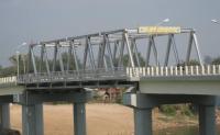 China High Stiffness Steel Truss Bridge Professional With Double lanes for sale