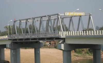 China High Stiffness Steel Truss Bridge Professional With Double lanes for sale