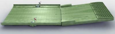 China Self - Propelled Military Emergency Pontoon Bridge / Ribbon Pontoon Bridge For Ferry Rafts for sale