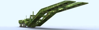 China Emergency Deck Wheel Type Striking Bridge / Amphibious Bridge For Craters, Ditches for sale