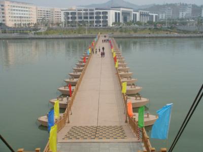 China Pedestrian Floating Pontoon Trestle Bridge , Military Floating Bridge for sale