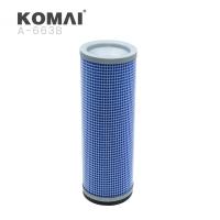 China KOMAI Blue Color Customized Air Filter Element Replacement For Construction for sale
