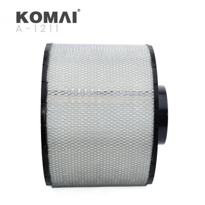 China KOMAI OEM ODM Air Filter Element Replacement A-1211 For Construction Works for sale
