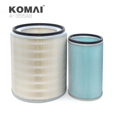 China Heavy Duty Air Cleaner Kit 28130-7G200 A-2835 A-2836 For Hyundai HD260 HD370 HD500 for sale