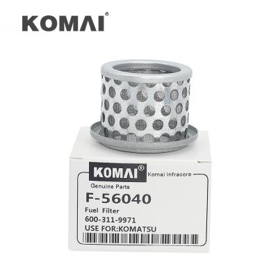 China KOMAI Fuel Filter 600-311-9971 F56040 SN25049 For KOMATSU PC128 PC160 PC340 PC88 WA320 WA380 for sale