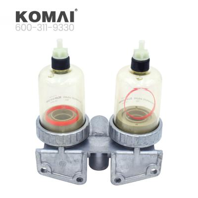 China Water Separator 600-311-9330 Diesel Filter Assembly For Komatsu PC130 PC200 PC210 PC220 PC360 for sale