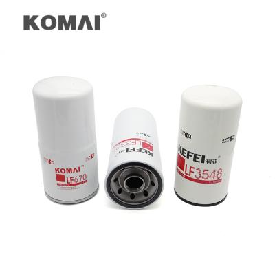 China Spin On Cartridge Oil Filter ELF7670 LF670 3310169 For Excavators C-5701 65.05501-5002A LFP670XL for sale