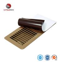China Customized Thick Magnetic Vent Cover With White PVC Surface And Composite Rubber Magnet for sale